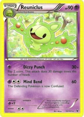 2x (BWNV-53) Reuniclus (Dizzy Punch) Rare Pokemon B&W Noble Victories ...