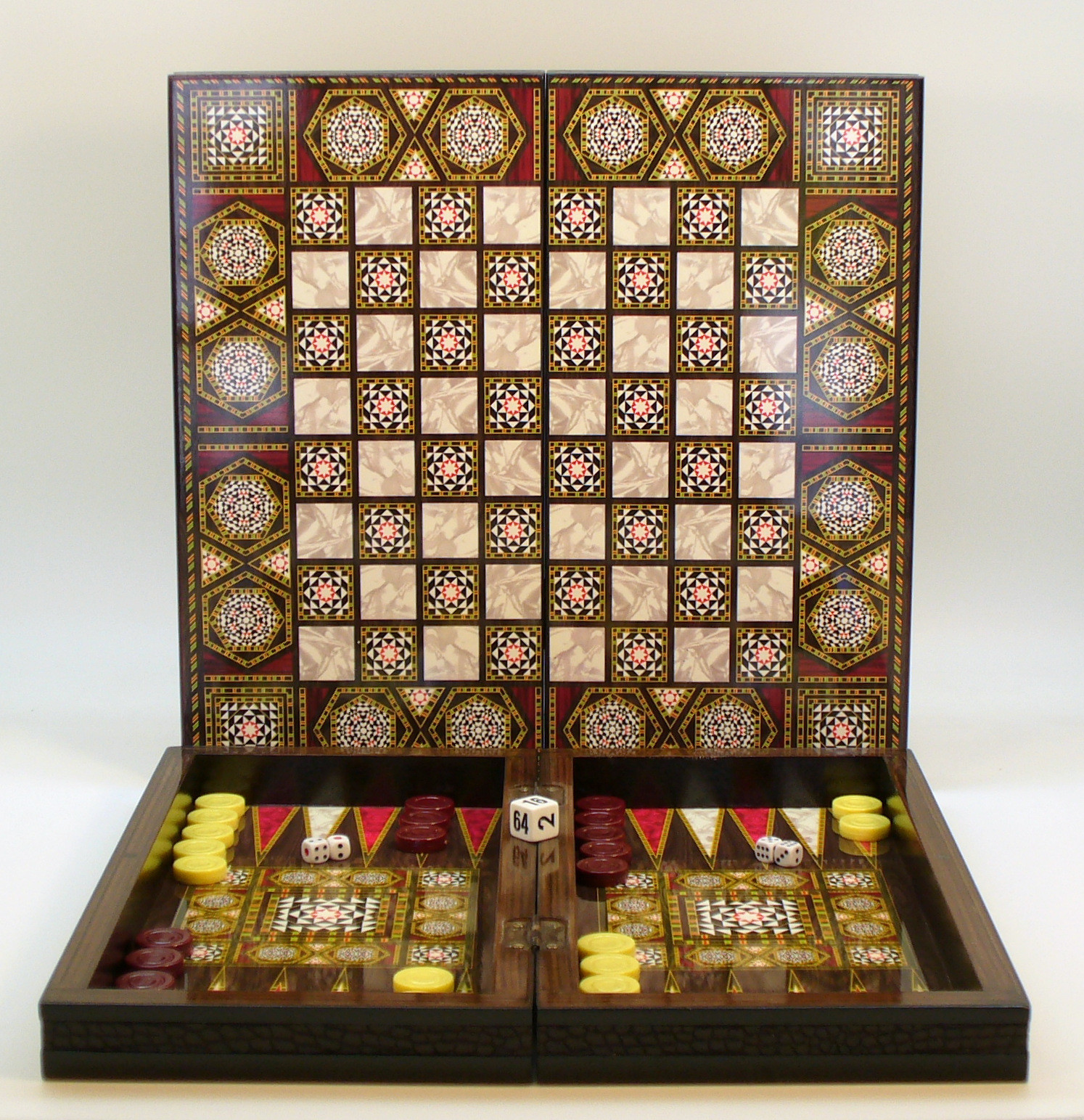 WorldWise Mother of Pearl Decoupage Backgammon Set, 14.5 Inch Board | eBay
