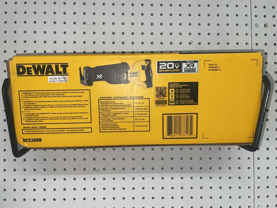 DEWALT DCS368B 20V MAX XR Reciprocating Saw w/ POWER DETECT (Tool Only ...