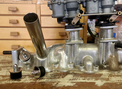 Chrome 8BA Flathead Ford Intake Manifold Plugs 1949-1953 V8 239 Hot Rod ...