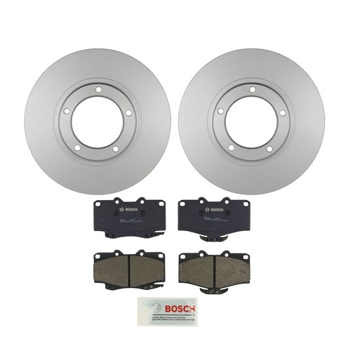 Bosch Front Vented Rotors & Semi-met Disc Brake Pads Kit For Toyota ...