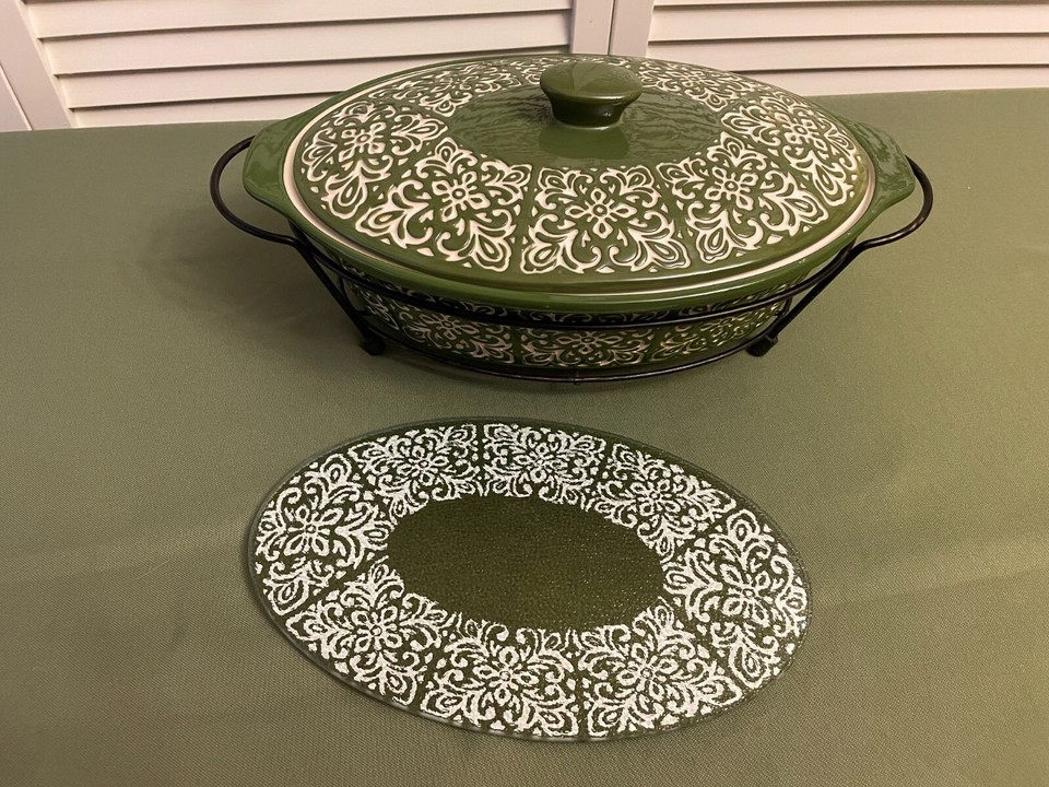 Temptations Presentable Ovenware Casserole 4pc Set Preowned | eBay