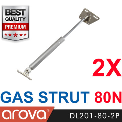 2 X Cabinet Gas Strut Spring Overhead Lid Kitchen Door Flap Stay Handle ...