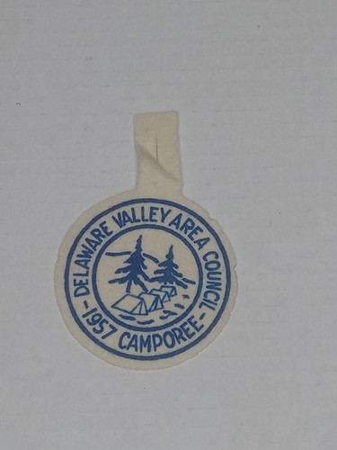 VINTAGE BSA Button Felt Patch.Delaware Valley Area 1957 Camporee. S/30 | eBay