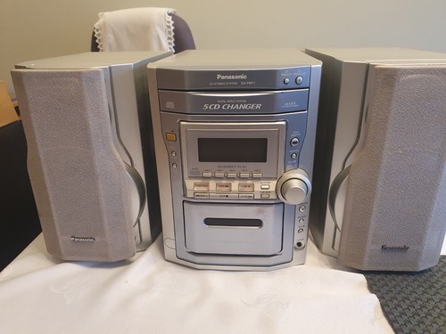 Panasonic SA-PM11 CD Stereo System with 5CD Changer, Cassette Deck, and ...