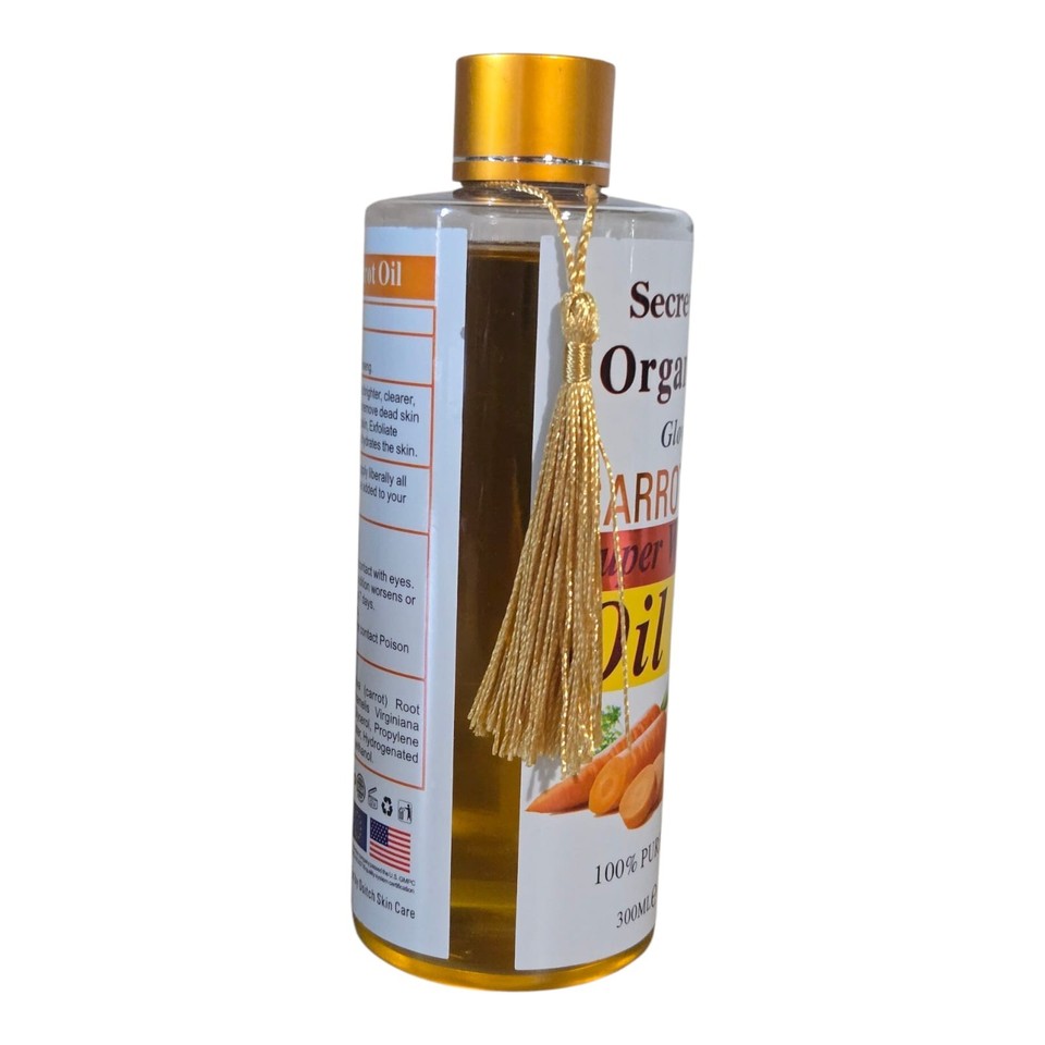 Secret Glow Organic Carrot Tonic Brightening Body Repair Oil 300ml | eBay