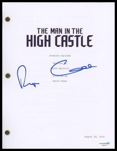Rufus Sewell "The Man in the High Castle" AUTOGRAPH Signed Pilot Script ...