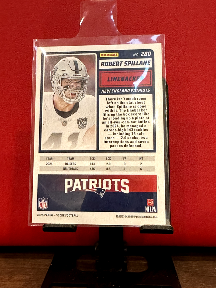 NEW ROBERT SPILLANE 2025 SCORE GREEN PARALLEL LAS VEGAS RAIDERS $1.99 ...