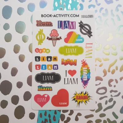Stickers To Personalize With The First Name Liam | eBay