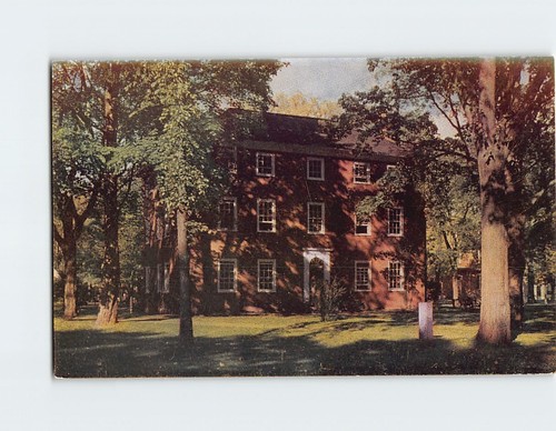 Postcard Massachusetts Hall Harvard University Cambridge Massachusetts ...