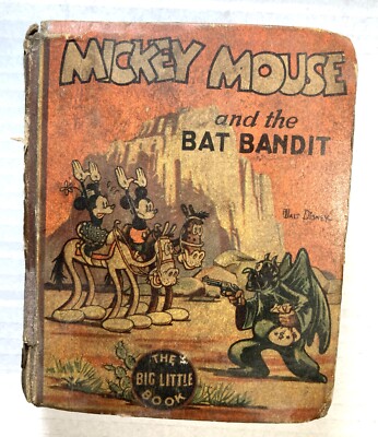 Mickey mouse big little book Mickey Mouse and the Bat Bandit 1935 | eBay
