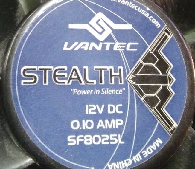 VANTEC SF8025L STEALTH CASE FAN 12V DC 0.10 AMP | eBay