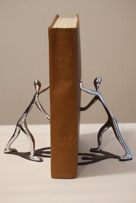 Mukul Goyal Design Modernist Sculpture Chrome Bookends | eBay