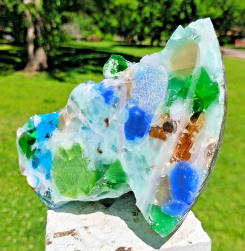 glass rock slag aquarium landscape rocks multi color slag glass ...