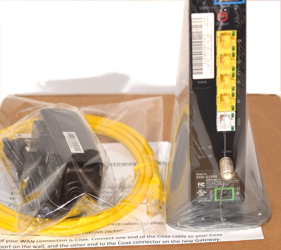 Verizon Fios G1100 Dual Band Quantum Gateway AC1750 Wireless Modem WiFi ...