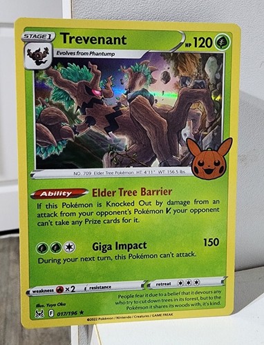 Pokémon Card Trevenant Holo Rare Trick or Trade Halloween With ...