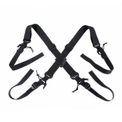 Military Duty Belt Harness Strap Tactical Suspenders X-Back Combat Back ...