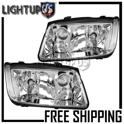 1999-2002 VW VOLKSWAGEN JETTA Left Right Pair Halogen w/o Fog Lamps ...