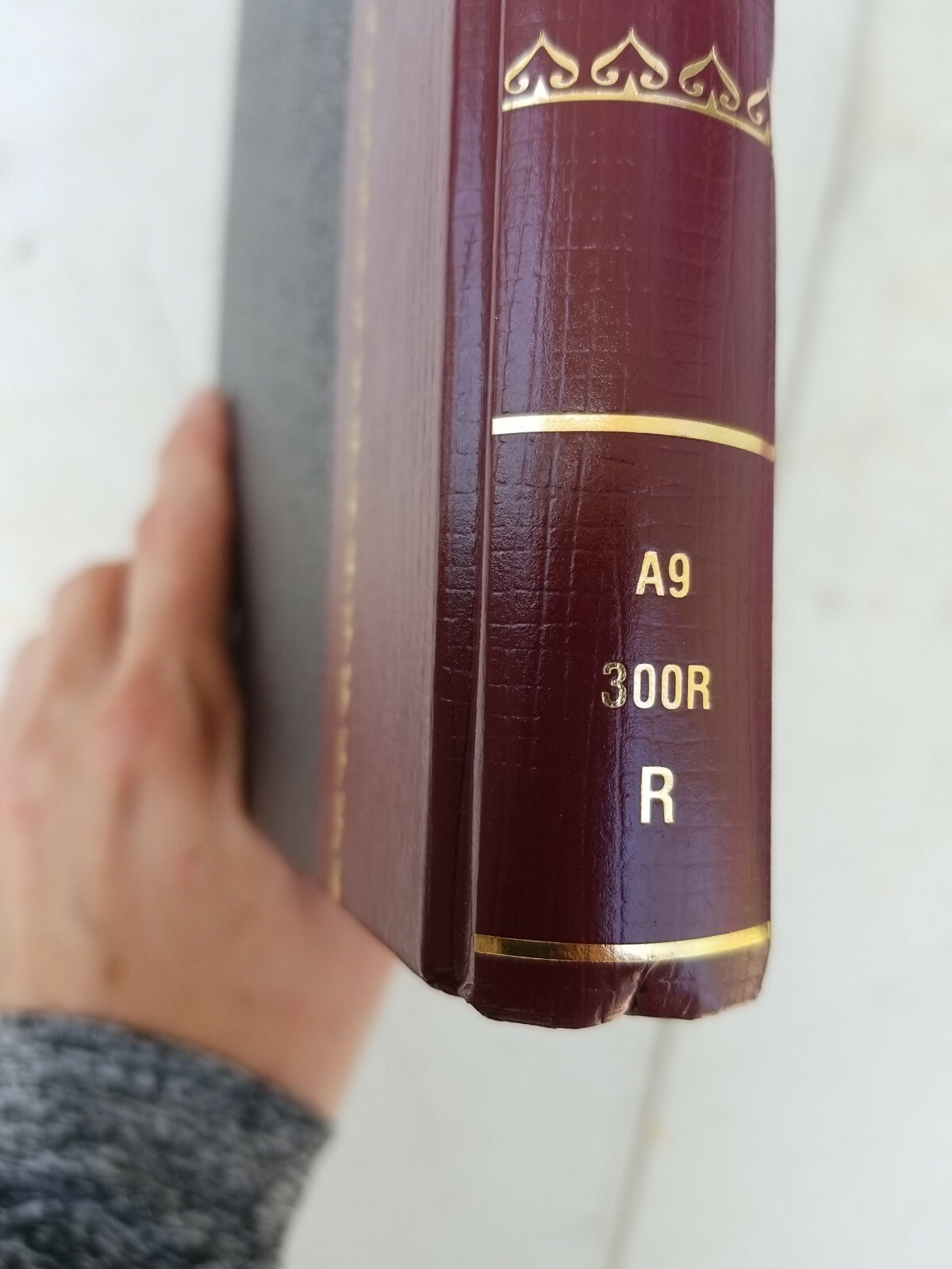 National Hardbound Columnar Record Book, 14.1" x 8.63", Black/Burgandy ...