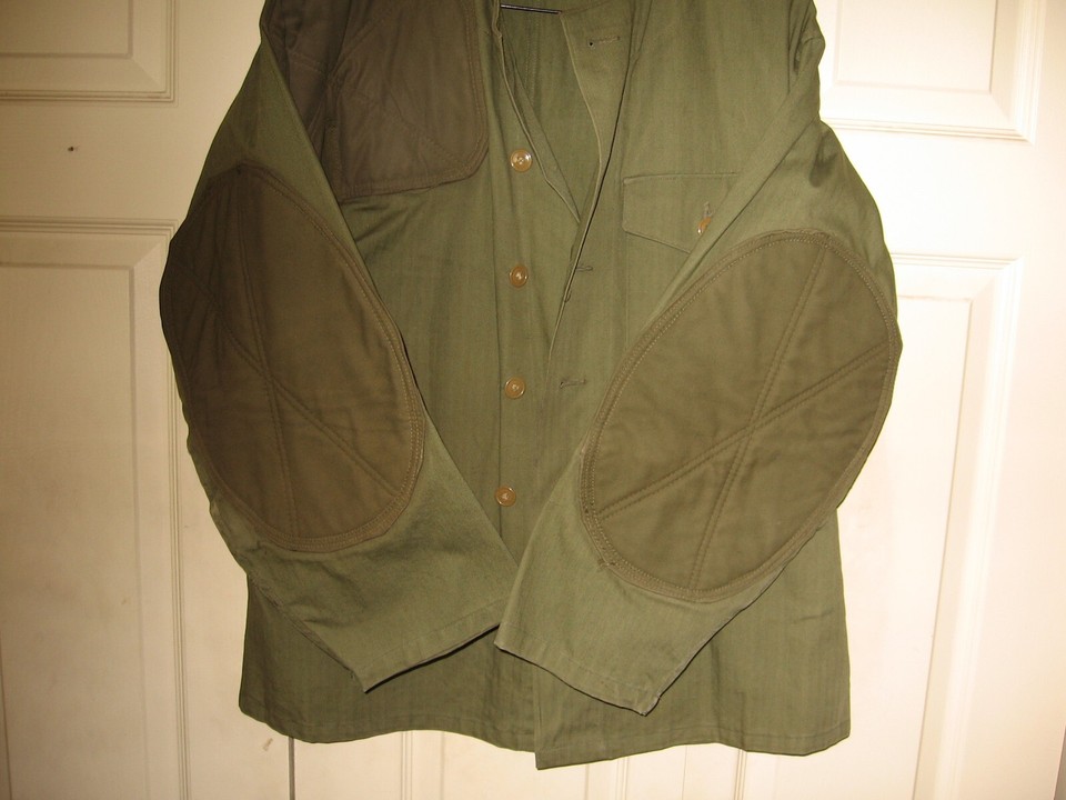 US USMC post WW2 WWII HBT padded shooting jacket. Size large. | eBay