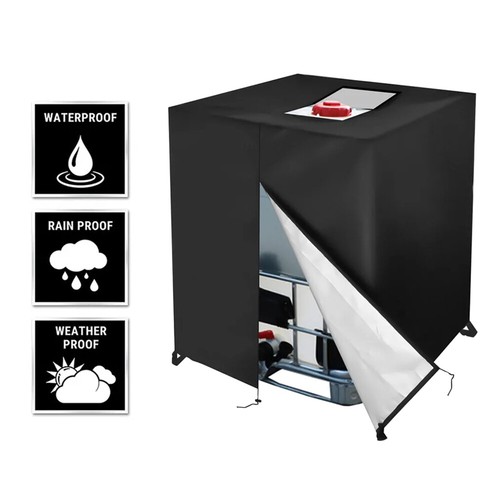 Heavy-Duty Rain Sun UV Protective Hood Cover for Water Tank 1000 L IBC ...