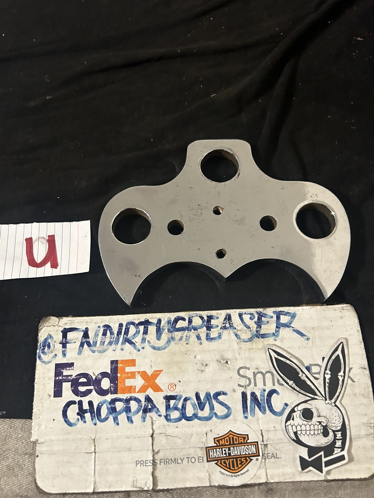 Randy Enterprise Narrow Springer Top Clamp Chopper AEE Jammer Harley ...