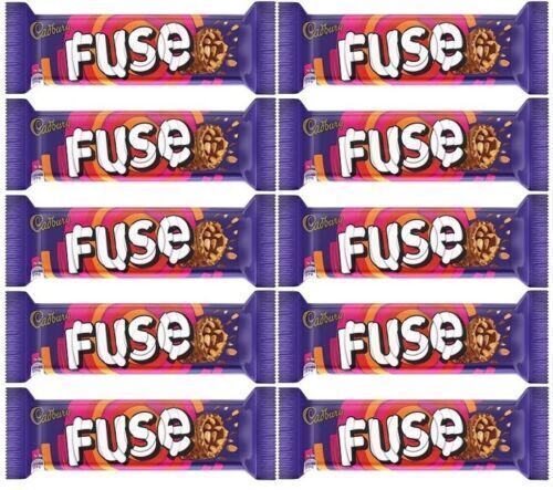 Cadbury's Fuse Chocolate Bar with Peanuts, each 42 grams, (pack of 6 ...