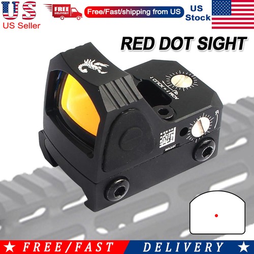 Mini Red Dot Tactical RMR Reflex Sight Scope for Pistol Glock 17 19 W ...