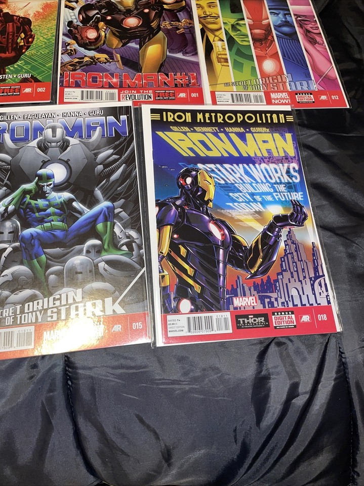 iron man comic book lot of 17 marvel Comics Bagged And Boarded | eBay