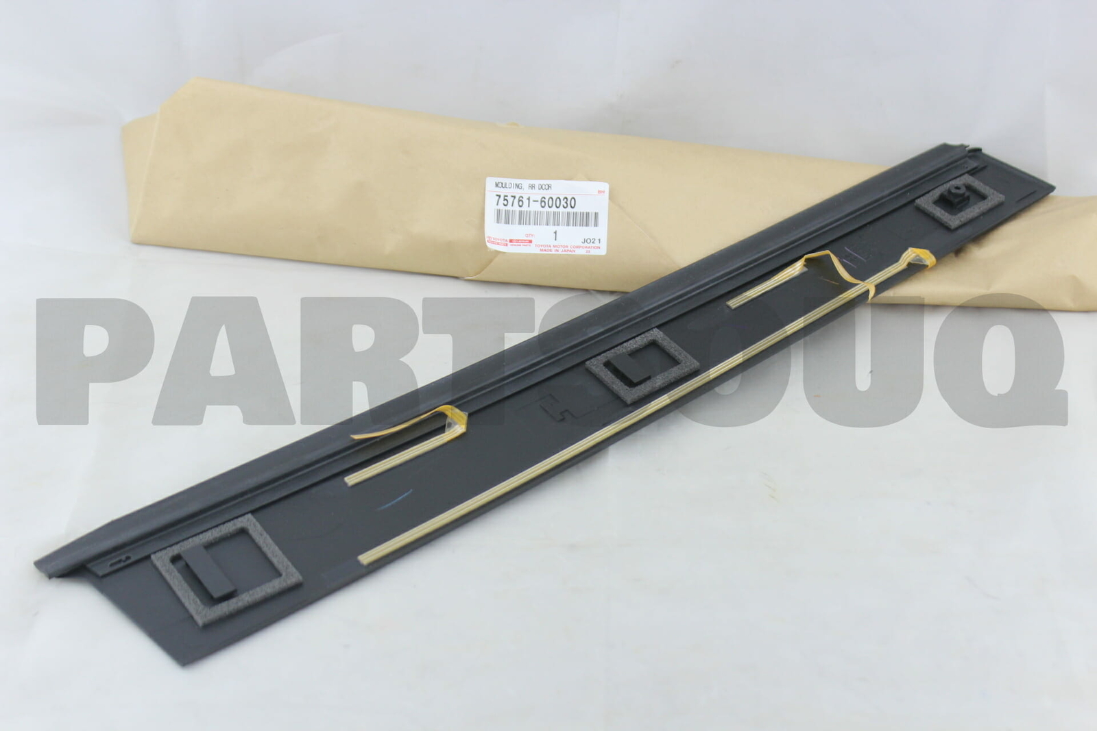 7576160030 Genuine Toyota MOULDING, REAR DOOR WINDOW FRAME, FRONT RH ...