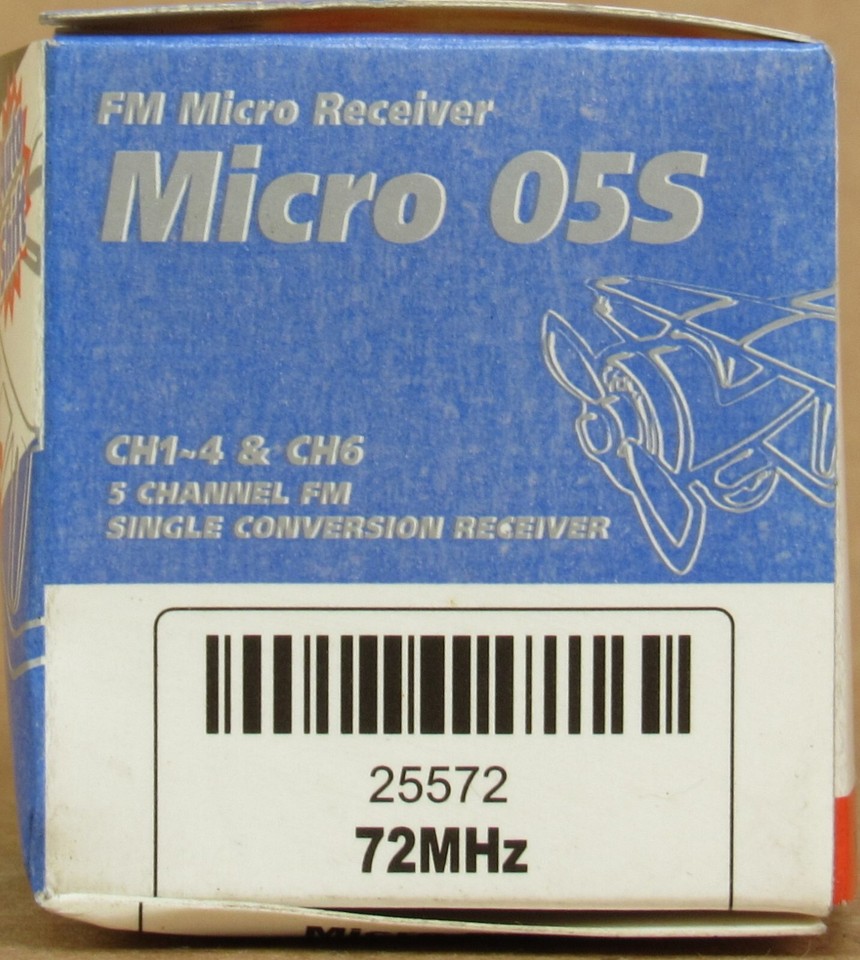Hitec 25572 Micro 055 72MHz 5-Channel FM Single Conversion Micro ...