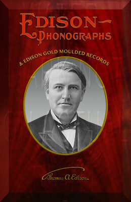 Early Edison Gold Moulded Records Advertising Poster | eBay