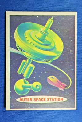 1957 Topps Space Cards - #68 "Outer Space Station" - VG/Ex Condition | eBay