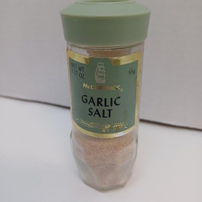 McCormick Schilling Glass Spice Jar Garlic Salt Vintage Avocado Green ...