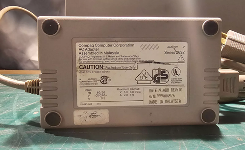 Vintage Compaq LTE/286 Laptop Series 2690 AC Adapter and Carry Case | eBay