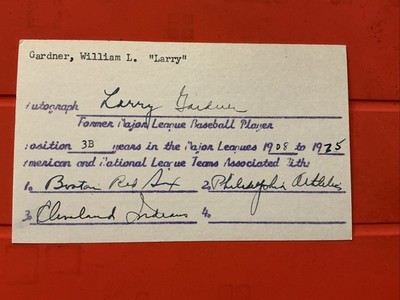 Larry Gardner 🔥🔥MLB Debut: 1908 Boston Red Sox🔥🔥🔥Autograph🔥🔥🔥 | eBay