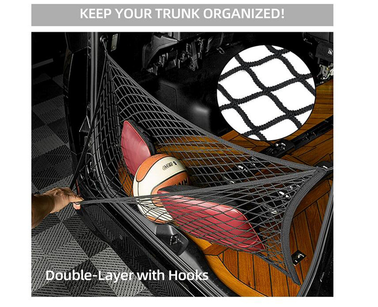 Rear Trunk Envelope Cargo Net Storage For INFINITI Q50 Q50 Hybrid 14-23 ...