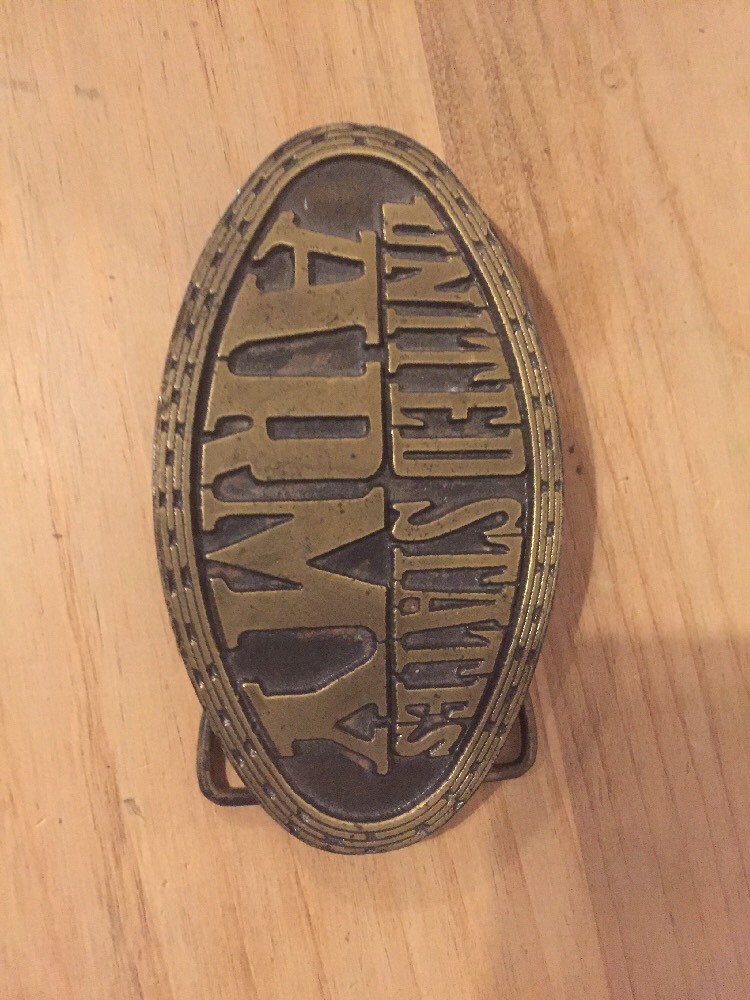 Vintage Brass United States Army Delayed Entry Program Belt Buckle ...