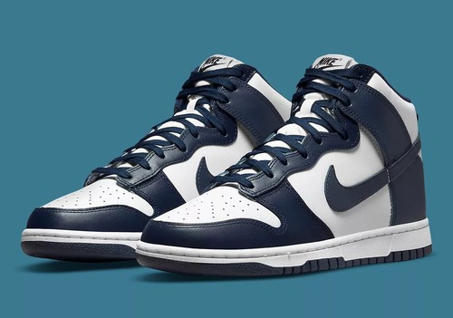 Nike Dunk High Championship White Midnight Navy DD1399-104 Men Size 8 ...