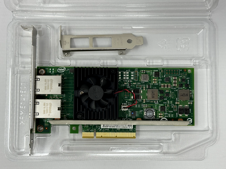 🔥🔥🔥 K7H46 3DFV8 Both brackets DELL INTEL X540-T2 10GB 2-PORT NIC ...