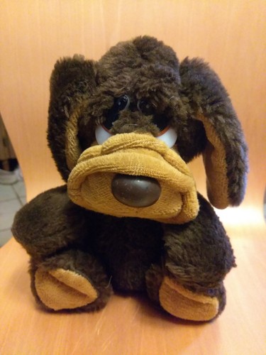 Vintage Commonwealth Plush Stuffed 7" Tall Brown Dog VGC #2730 | eBay