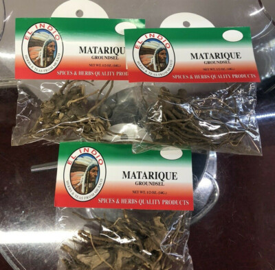 Mexican Herbs 3 bags 1.2 oz. Matarique Hierbas Sellado El Indio Yerba ...