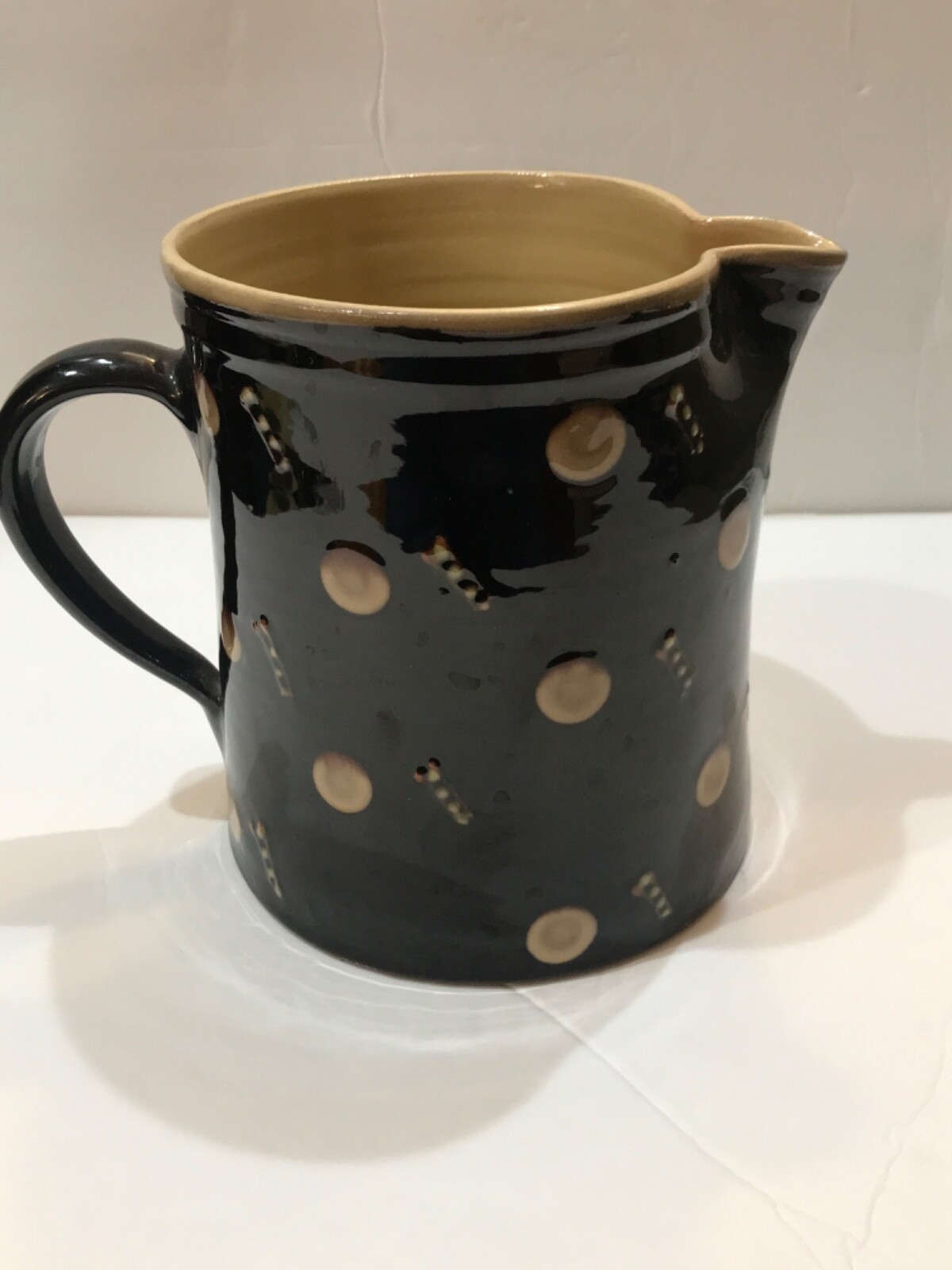 French Pottery Jean Christophe Hermann Glazed Polka Dot Terra Cotta ...