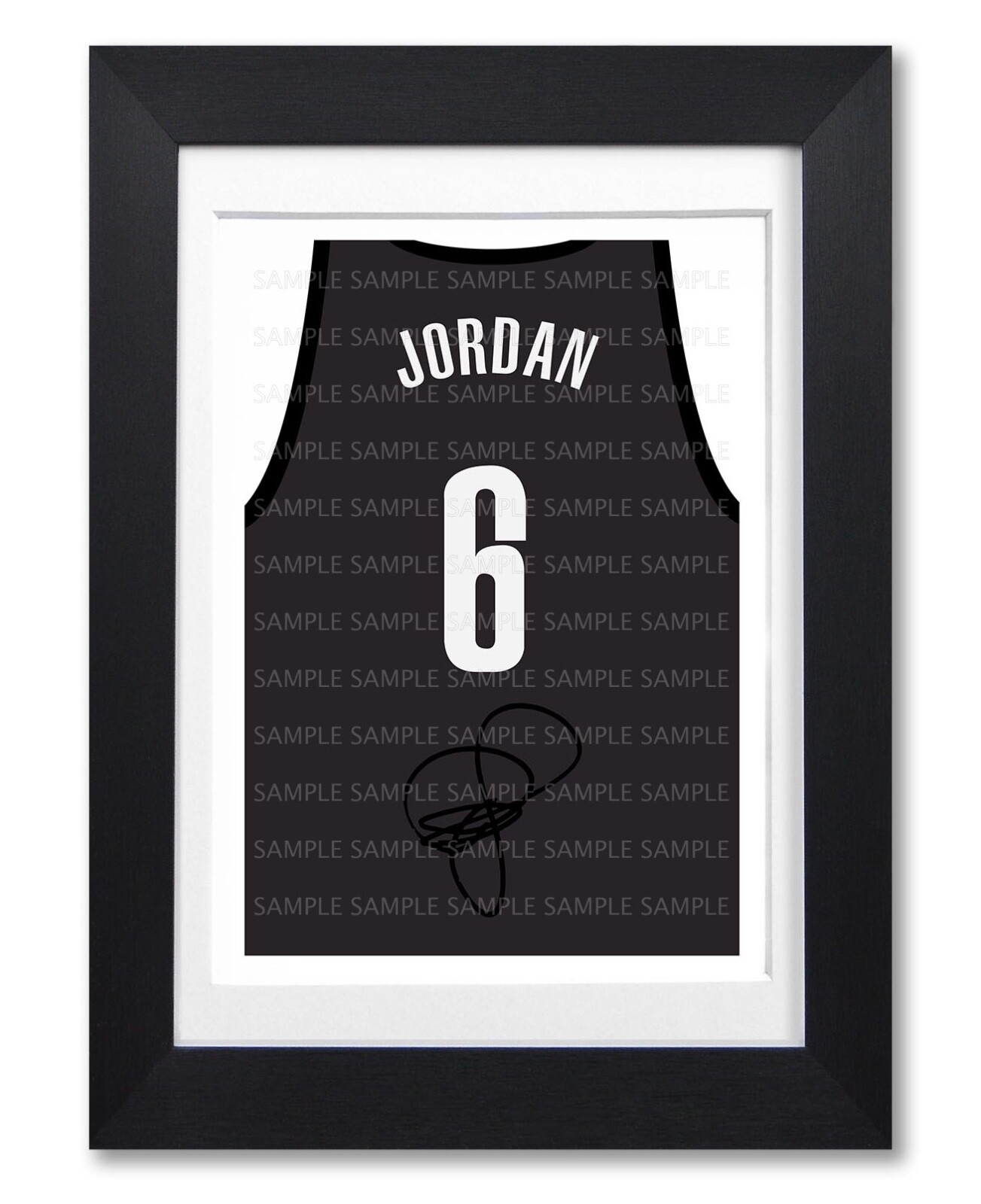 DEANDRE JORDAN BROOKLYN NETS SIGNED POSTER PRINT PHOTO AUTOGRAPH JERSEY ...