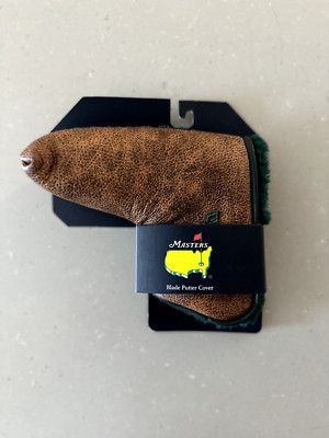 Masters Golf Leather Blade Putter Cover Augusta National Links & Kings ...