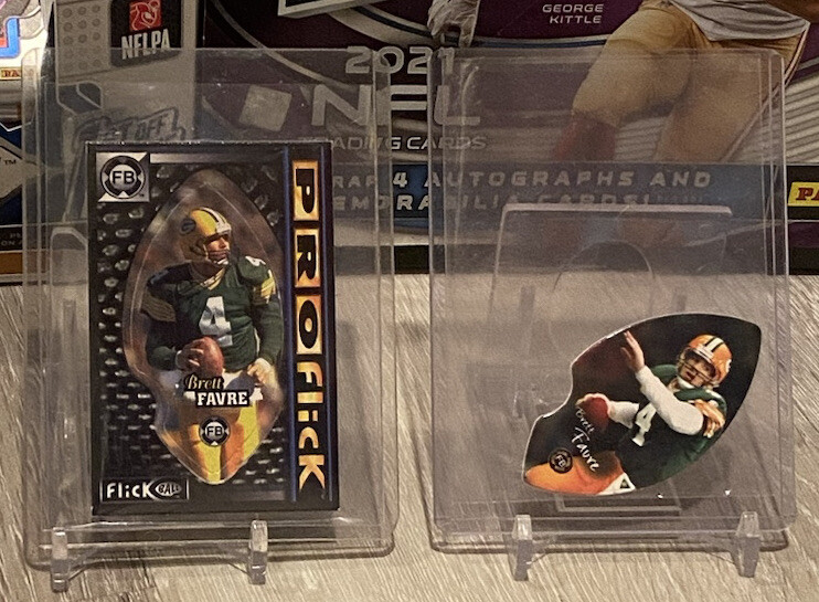 1997 PROflick FlickBall Brett Favre #15 HOF + #24 Flickzone VERY RARE ...
