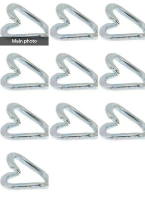 10 Campbell Repair Lap Link Chain Zinc-Plated Low Carbon Steel 1250 lb ...