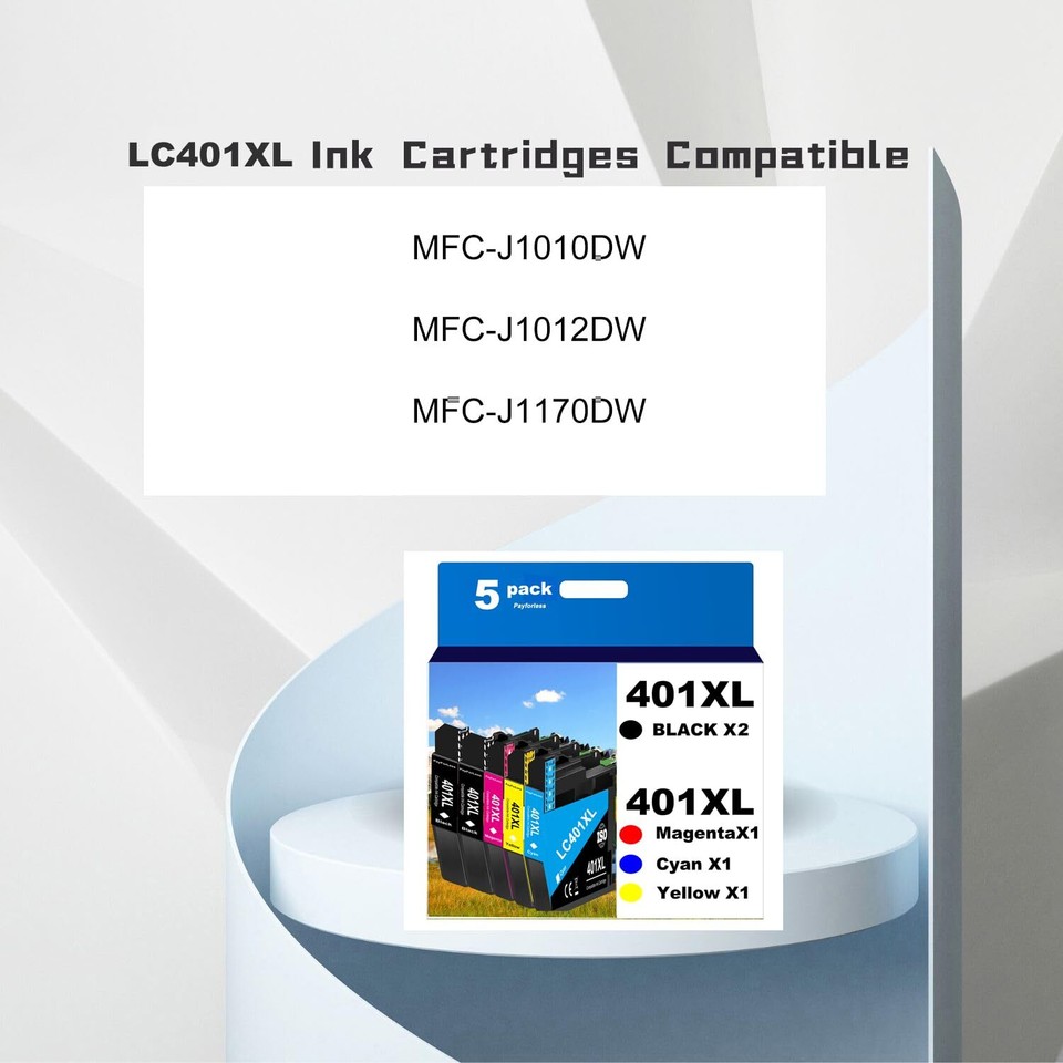 LC401XL Ink Cartridges for Brother Printer Compatible for Brother LC401 ...