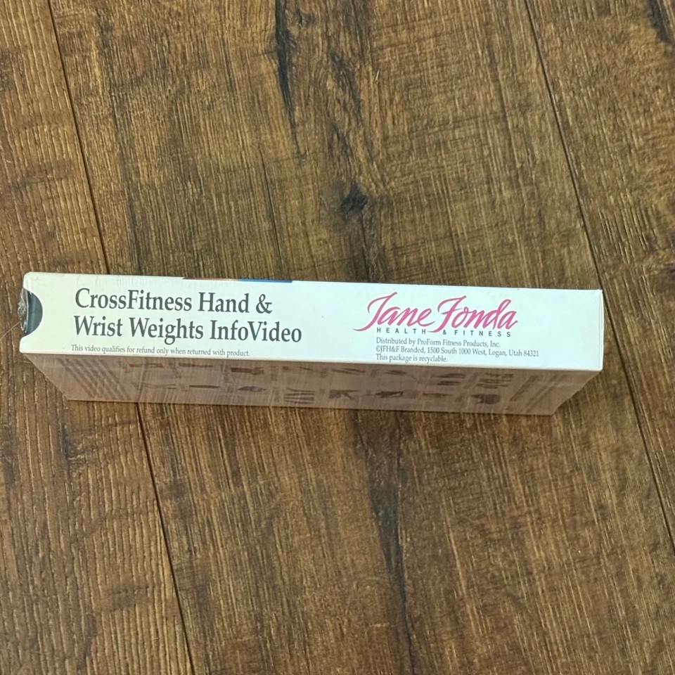 Jane Fonda Health & Fitness CrossFitness Hand & Wrist Weights VHS Tape ...