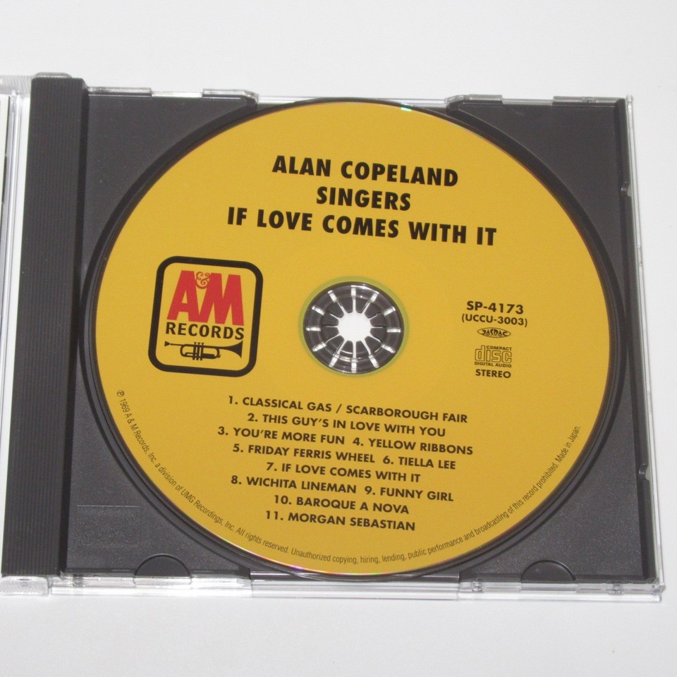 The Alan Copeland Singers If Love Comes With It JAPAN CD UCCU-3003 w ...